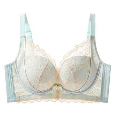 大码内衣女薄大胸显小透气洞洞杯