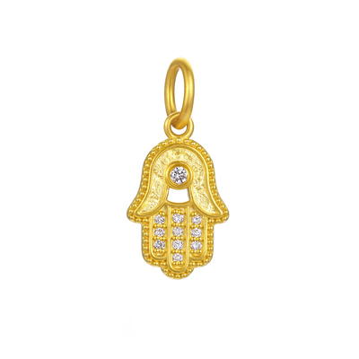 TSING轻珠宝【幸运符】能量觉醒系列法蒂玛之手黄金吊坠转运珠