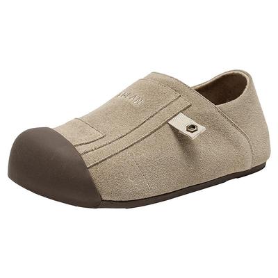 EBLAN/伊伴厚底勃肯鞋女毛毛棉鞋