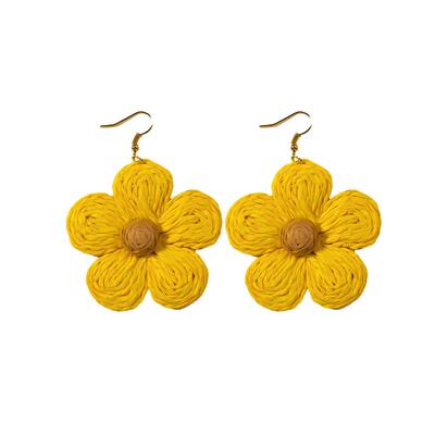 度假风花朵耳环女2025新款