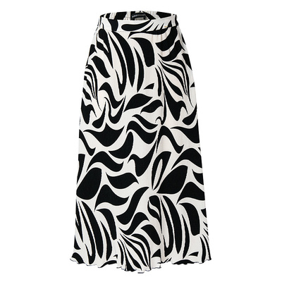 BCBG气质优雅时尚通勤百搭穿搭设计感肌理感小众印花女士半身裙夏