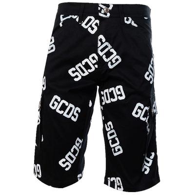 gcds印花标志全棉休闲中裤LOGO