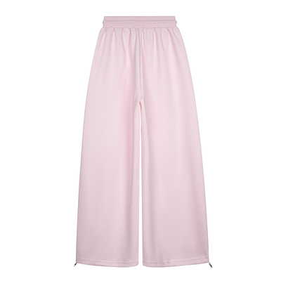 松弛感粉色卫裤女休闲