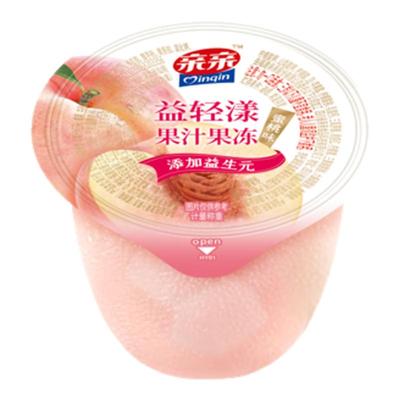 老牌子亲亲益轻漾果汁果冻添加益生元青提蜜桃百香果味水果果冻
