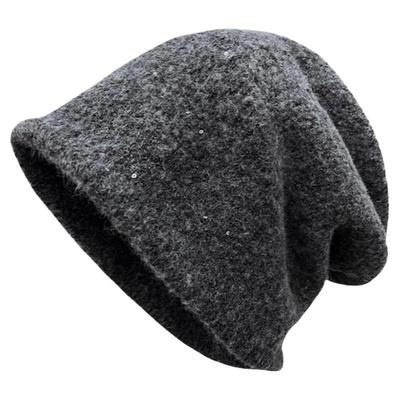 针织帽逛街休闲女秋冬季一帽两戴