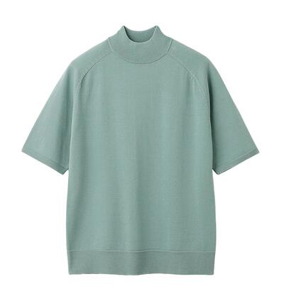 Mila Owen春夏休闲气质插肩五分袖半高领针织衫09WNT241109