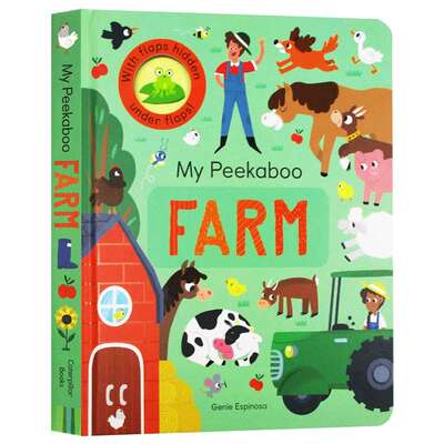 农场 英文原版 My Peekaboo Farm 翻翻书 幼儿英语启蒙书籍 英文版 进口英语书籍