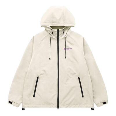 inflation多巴胺印花26春秋新冲锋外套连帽防风拉链外套夹克情侣