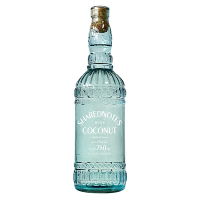 SHAREDNOTES生椰莫斯卡托甜白葡萄酒北欧风浮雕瓶椰子果酒6度微醺