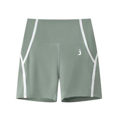 复古撞色包边三分打底裤