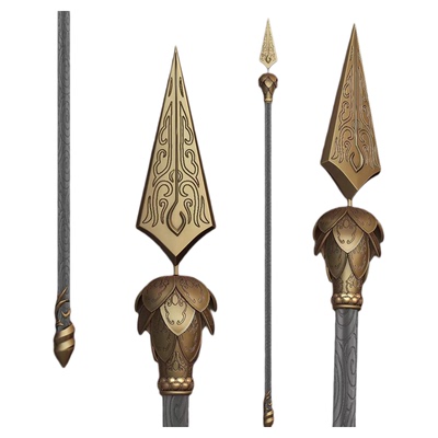 哪吒电影同款火尖枪全金属1比1