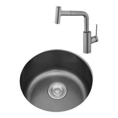 摩恩不锈钢枪灰色纳米圆槽