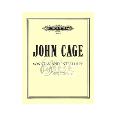 约翰凯奇 奏鸣曲和间奏曲集 总谱 钢琴独奏 彼得斯原版乐谱书 John Cage Sonatas and Interludes for Piano Full Score EP6755