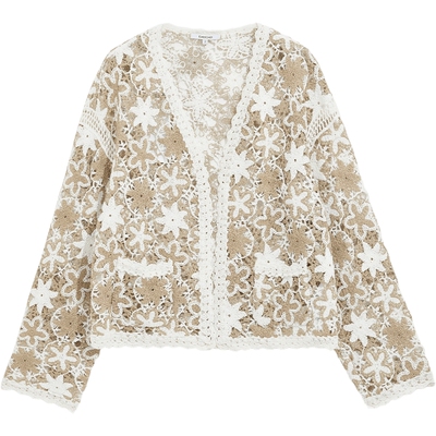 bebe秋季新款肌理感针织开衫