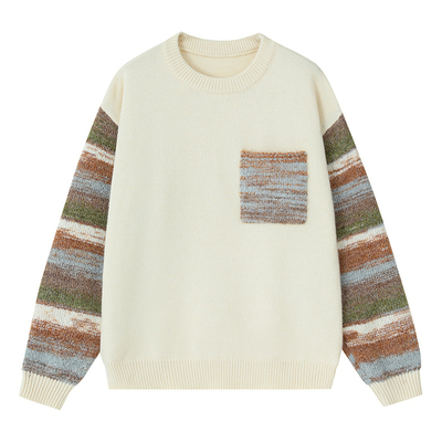 DESIGNSECRETS  25FW慵懒风设计感毛衣男士美式宽松休闲针织衫