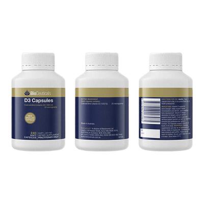 BioCeuticals 维生素D3软胶囊
