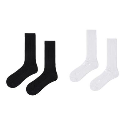 KRIME细线袜中筒长袜棉袜