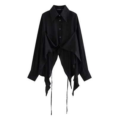 moershop仙气溢出屏幕防晒衬衫女