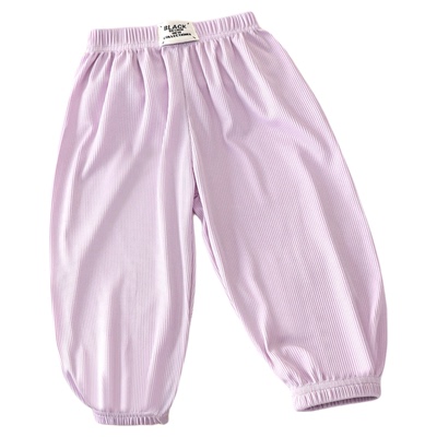 儿童夏季防蚊裤女童冰丝打底长裤