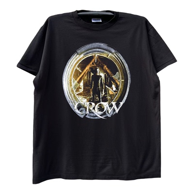 The Crow乌鸦美式复古小众设计感oversize波普艺术潮牌短袖T恤