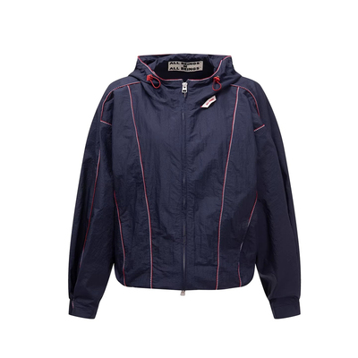 ALL BEINGS2026SS春季新品设计感休闲动感装饰线防晒机能连帽外套