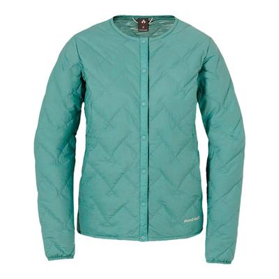 日潮跑腿Montbell蒙贝欧女款羽绒服800蓬90绒圆领内搭外穿1101667