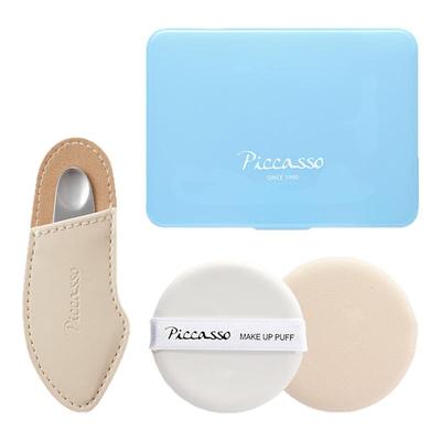 piccasso 双面粉底铲+粉扑2枚装套组 打造氧气感自然轻薄底妆