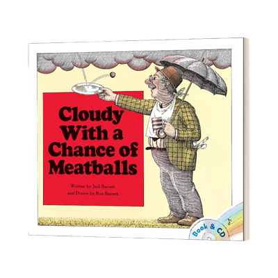 英文原版绘本 Cloudy With A Chance Of Meatballs 阴天有时下肉丸 平装绘本 英文版 进口英语原版书籍儿童外文书
