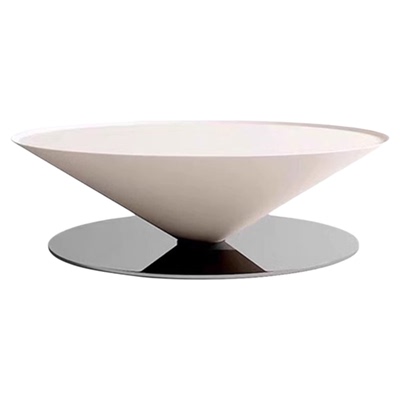 法式奶油风悬浮飞碟茶几