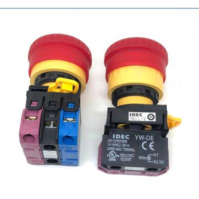 IDEC和泉YW1L-V YW1L-V4E11Q4R 02Q4R 01Q4R 11QM3R急停开关QM3R