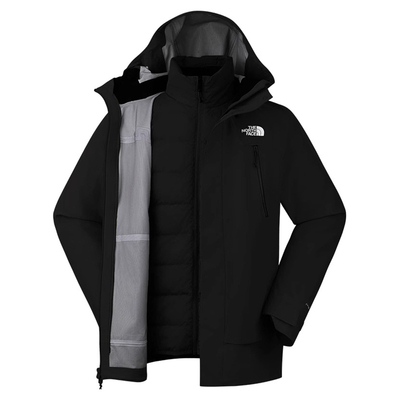 北面冲锋衣男户外防水鹅绒三合一