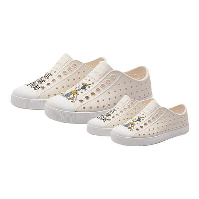 native洞洞鞋AB款鞋面印花沙滩鞋