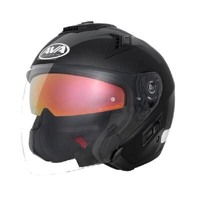 AVA头盔JET摩托车头盔男女双镜片