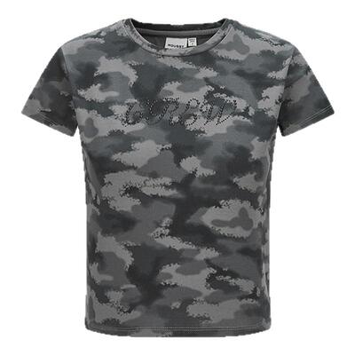 MOUSSY 夏季新品美式辣妹风修身迷彩短袖T恤女028ISZ90-0571