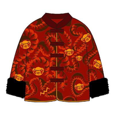 年衣童装儿童唐装外套冬款