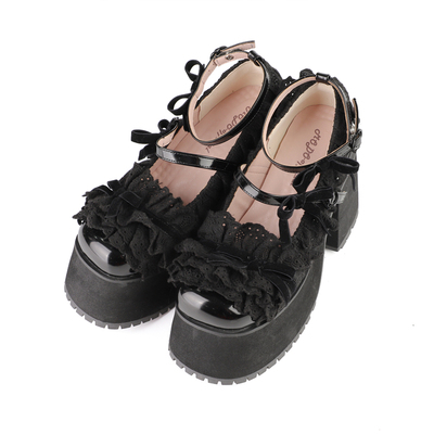 现货丨摩多modo云朵蕾蕾原创Lolita厚底蕾丝鞋