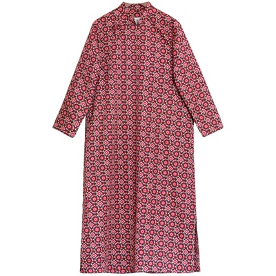 文艺复古改良旗袍立领