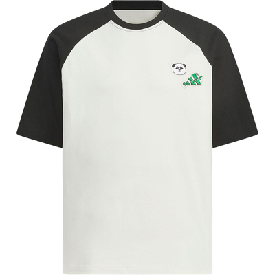 Adidas/阿迪达斯正品2025男士拼接宽松经典休闲运动短袖KC3369