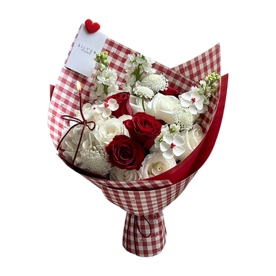 芯苼【精致红莓小方格·包装纸】