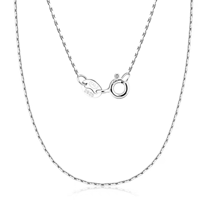 925纯银极细蛇骨项链男女