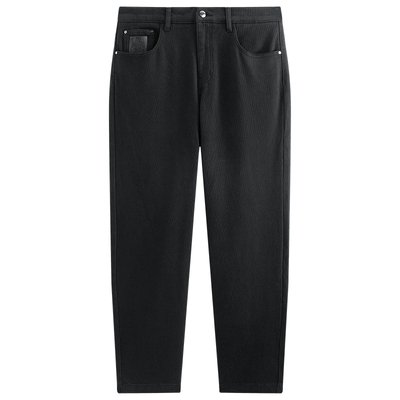 【商场同款】太平鸟男装直筒牛仔裤新款雪尼尔肌理长裤B1HAF4407