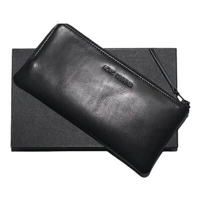 水染头层牛皮ACNCLEGEND长款钱包