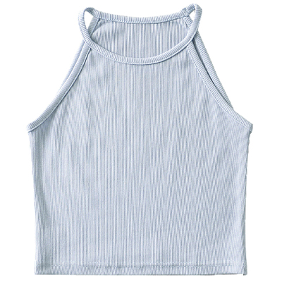 简约修身挂脖欧美吊带背心