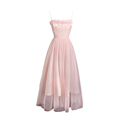 春夏原创仙气长款连衣裙