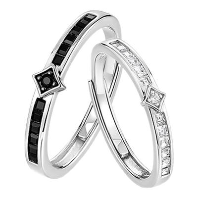 I Do&Co.朝暮相思情侣对戒轻奢小众设计戒指一对送男女友新年礼物