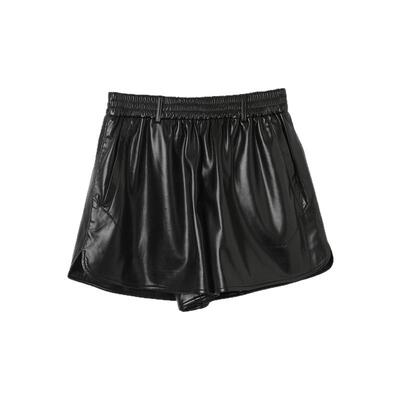 西町村屋简约休闲感短裤女装春季新款简约百搭宽松裤子XHAA10598