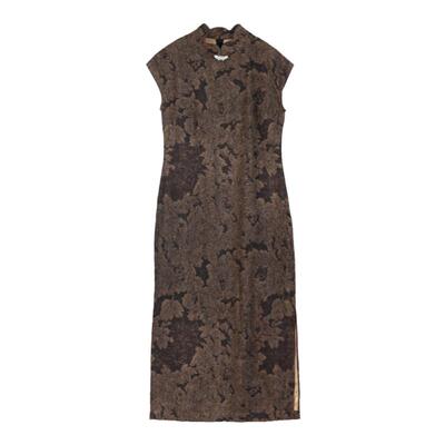 文艺复古中长裙桑蚕丝