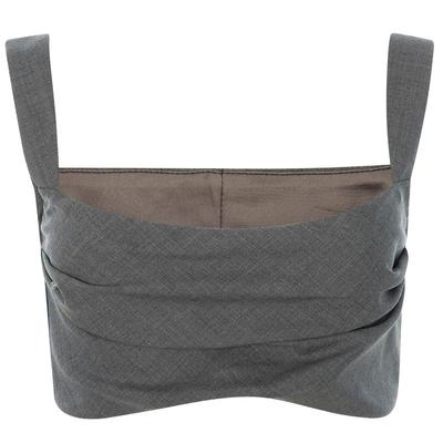 ParisGeorgia修身褶皱胸衣吊带