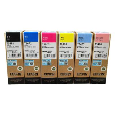 原装 爱普生SL-D580墨水 T54F1 F2 F3 F4 F5 F6 D590打印机墨水盒