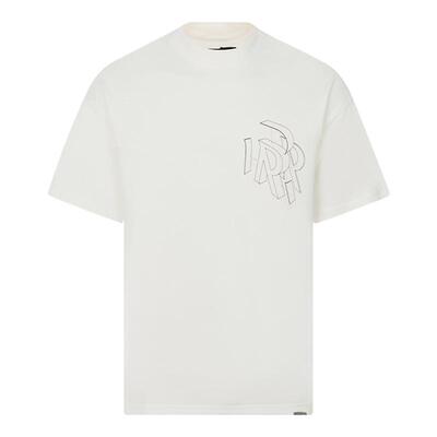 REPRESENT 棉质字母R印花日常休闲男士圆领短袖T恤